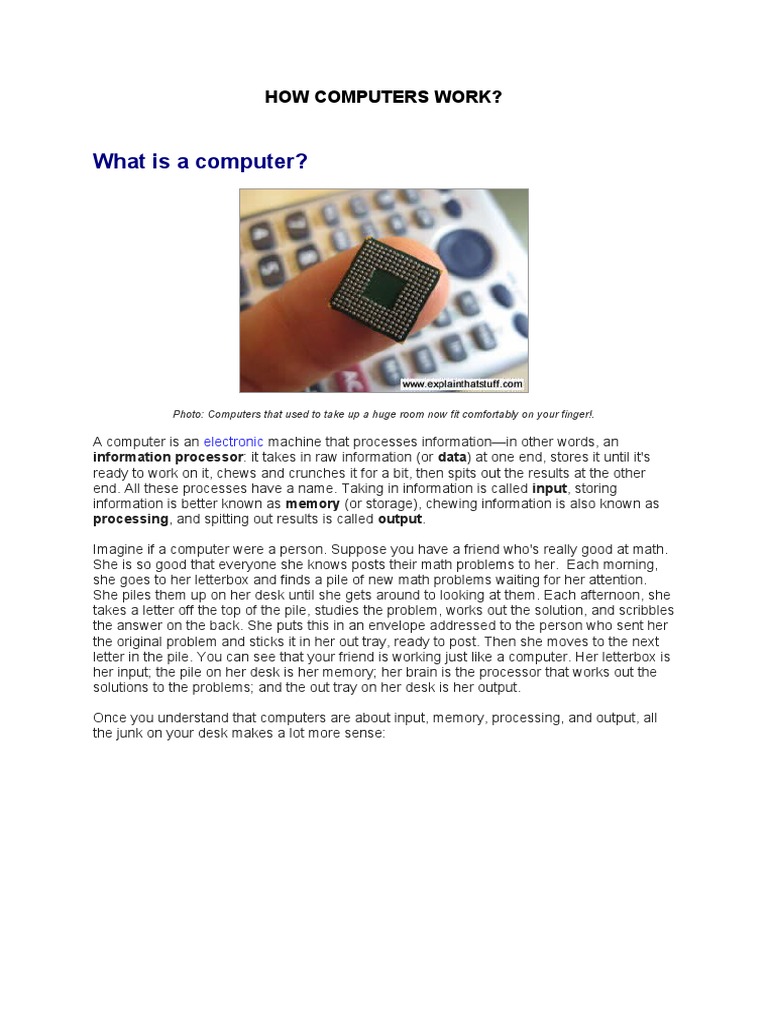 How Computers Work | PDF | Input/Output | Computer Data Storage