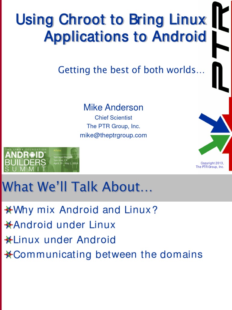 Using Chroot To Bring Linux Applications To Android - Anderson | PDF | Android (Operating System ...