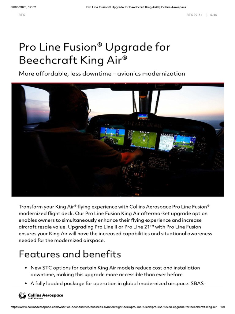 Pro Line Fusion® Upgrade For Beechcraft King Air | PDF