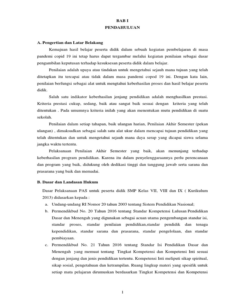 Program PAS 2021 2022 | PDF