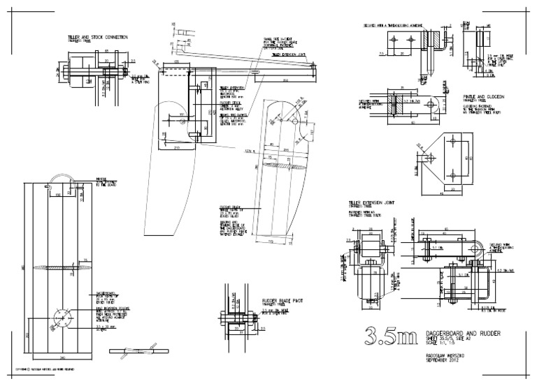35m_5 Daggerboard and Rudder | PDF
