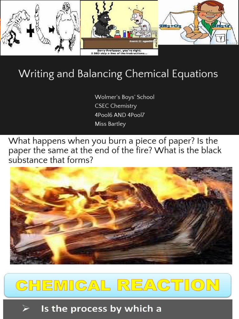 Balancing Chemical Equations Guide | PDF | Chemistry | Chemical Reactions