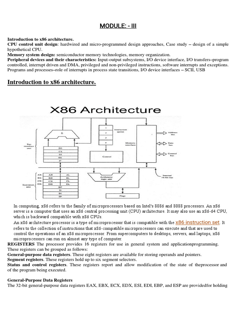 Module 3 Coa | Download Free PDF | Central Processing Unit | X86 ... Module 3 Coa | Download Free PDF | Central Processing Unit | X86 ...