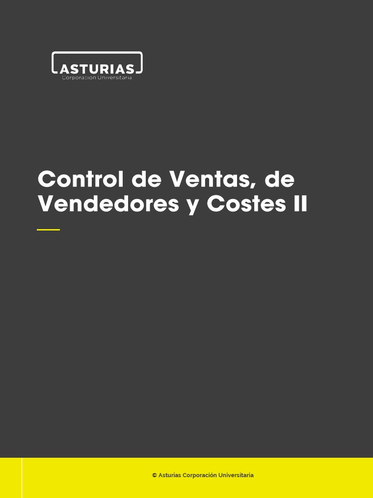 Control de Ventas, de Vendedores y Costes Ii | PDF | Margen bruto ...