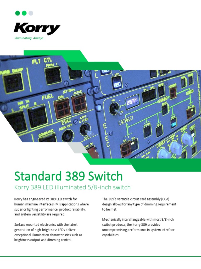 389 Switch - Standard | PDF | Electrical Connector | Switch