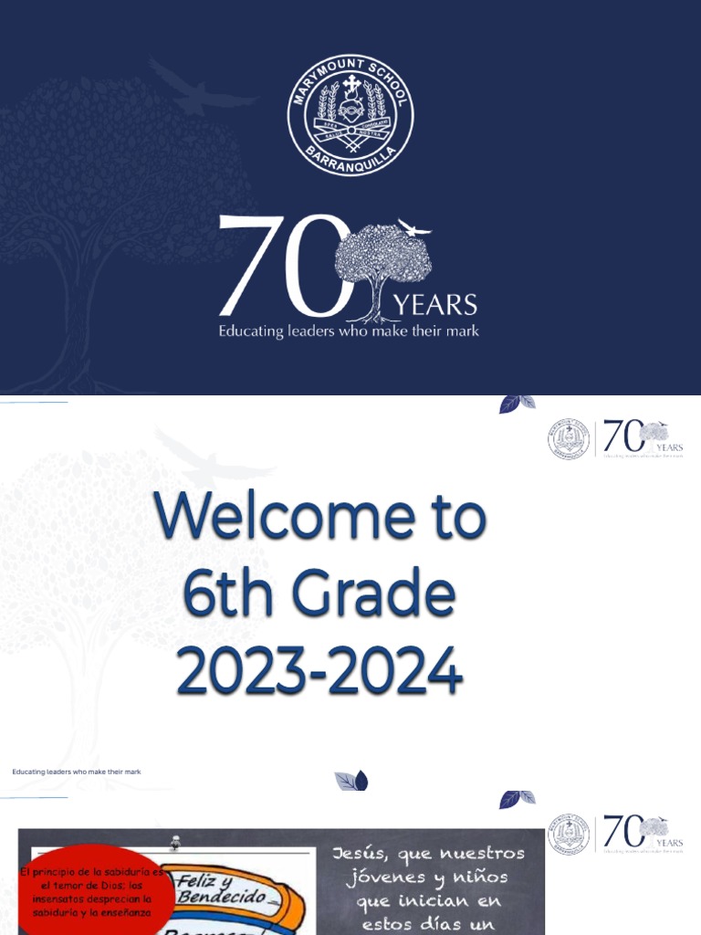 Students 6th - WELCOME 6th Grade 2023-2024 | PDF | Study Skills