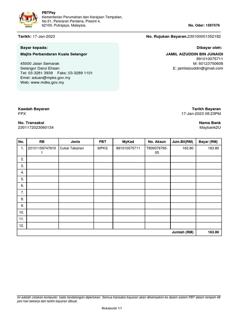 PBTPay - Resit Jan 2023 | PDF