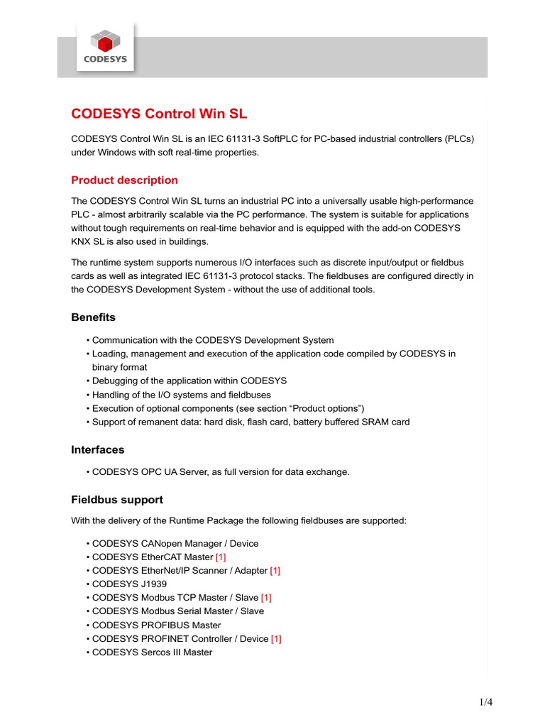 Codesys Control Win SL - en | PDF | Information Technology | Software