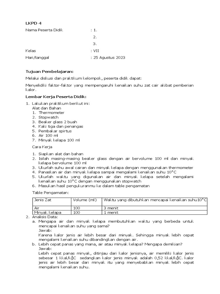 LKPD 4 | PDF