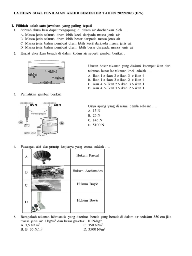 Ipa Soal Pat Kelas 8 2022-2023 | PDF