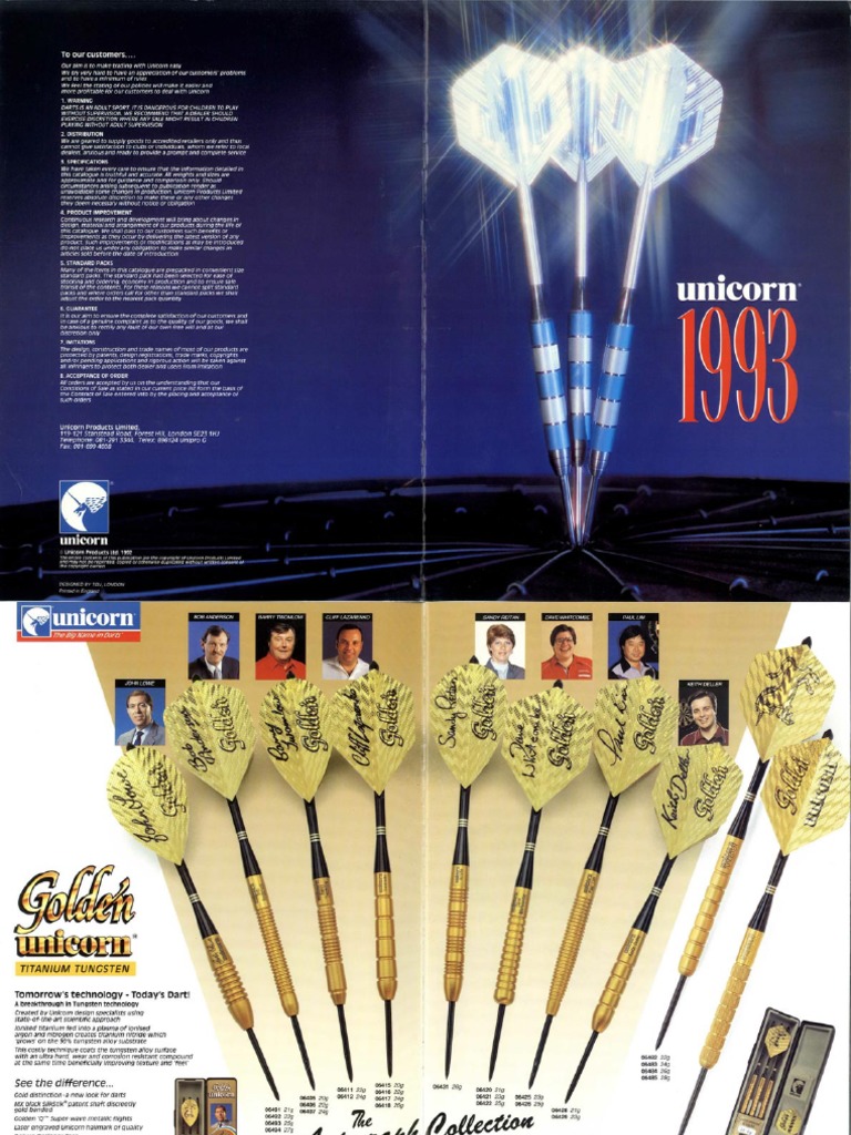 Unicorn Book of Darts 1993 | PDF