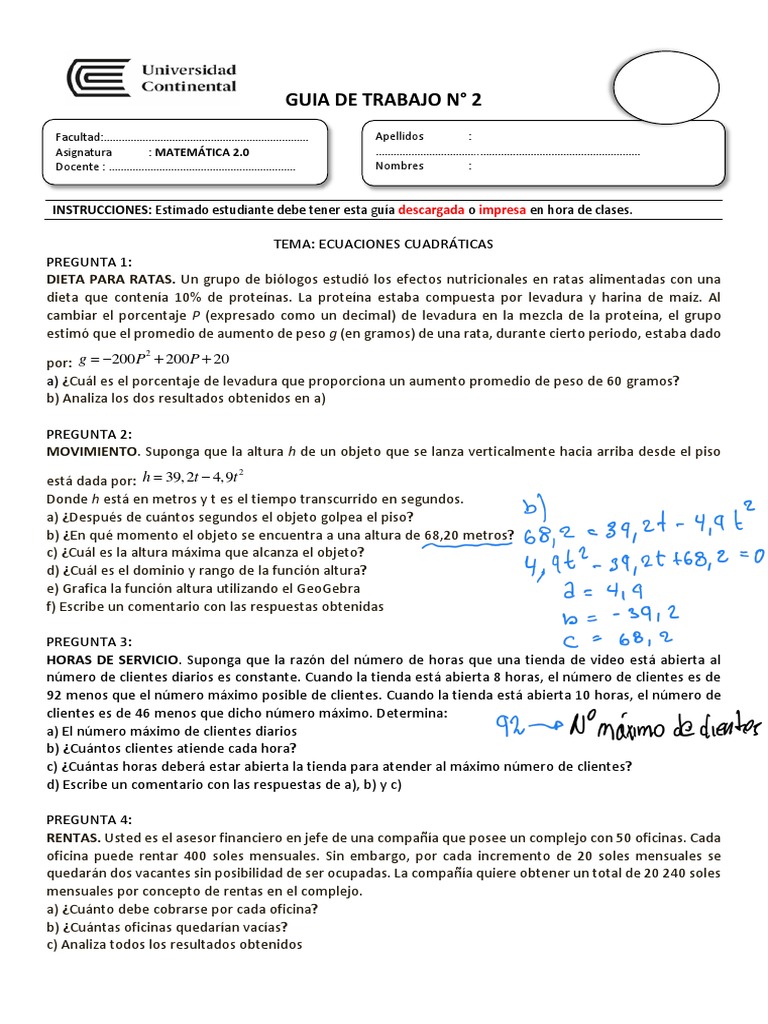 Practica Mate 2.0 Semana 2 | PDF