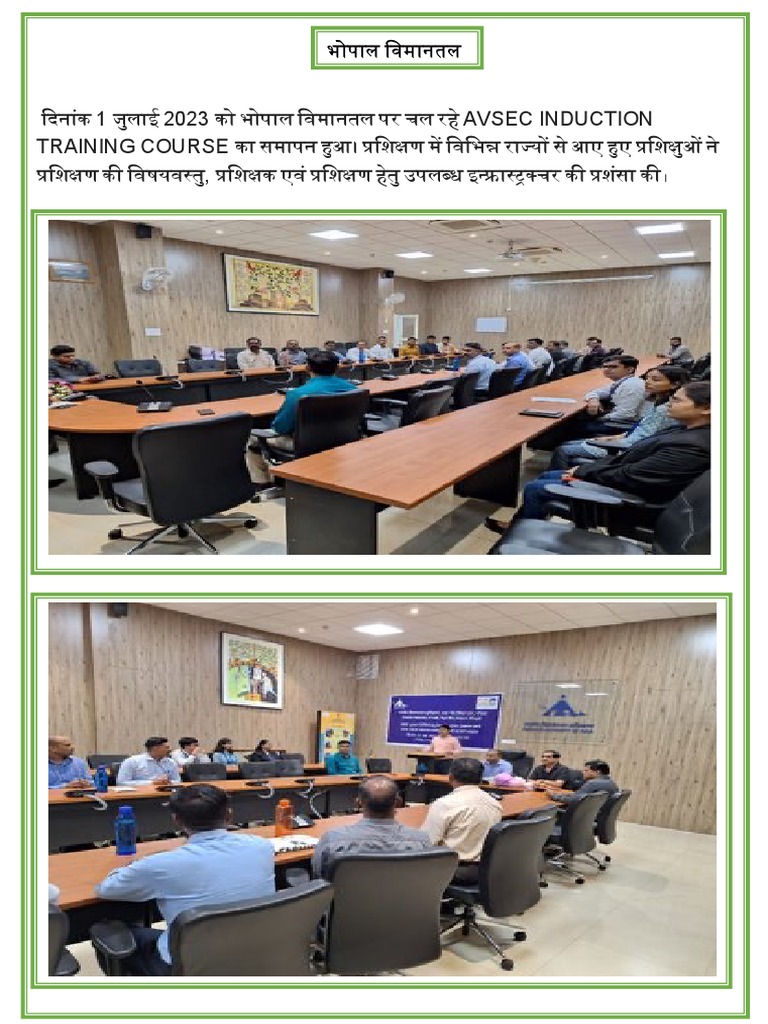 Avsec Induction Training Course | PDF