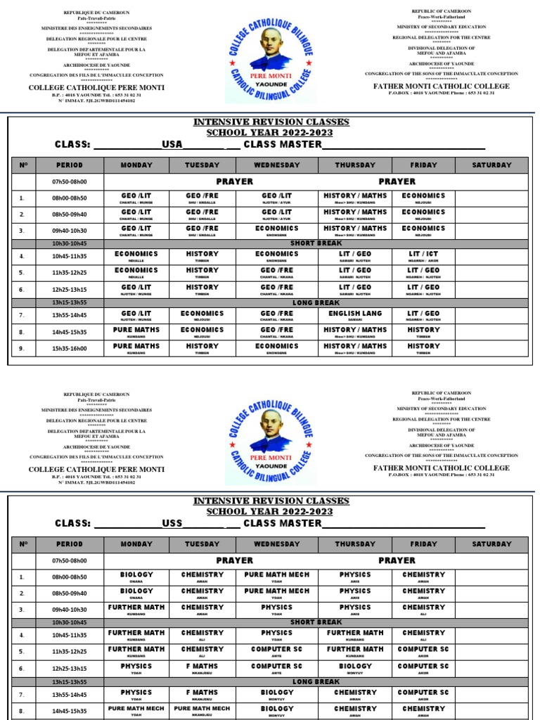 Daily Time Table Re Modified | PDF | Observation | Mathematics