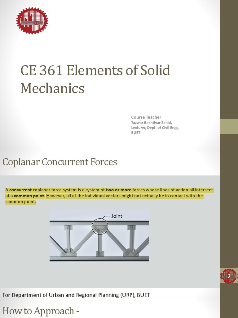 Coplanar Concurrent Forces in Mechanics | PDF | Force | Cartesian ...