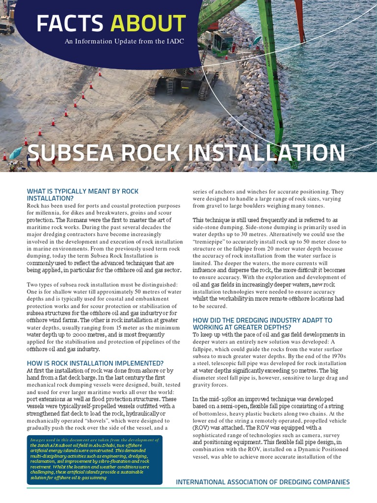 FA2019 03 Subsea Rock Installation | PDF
