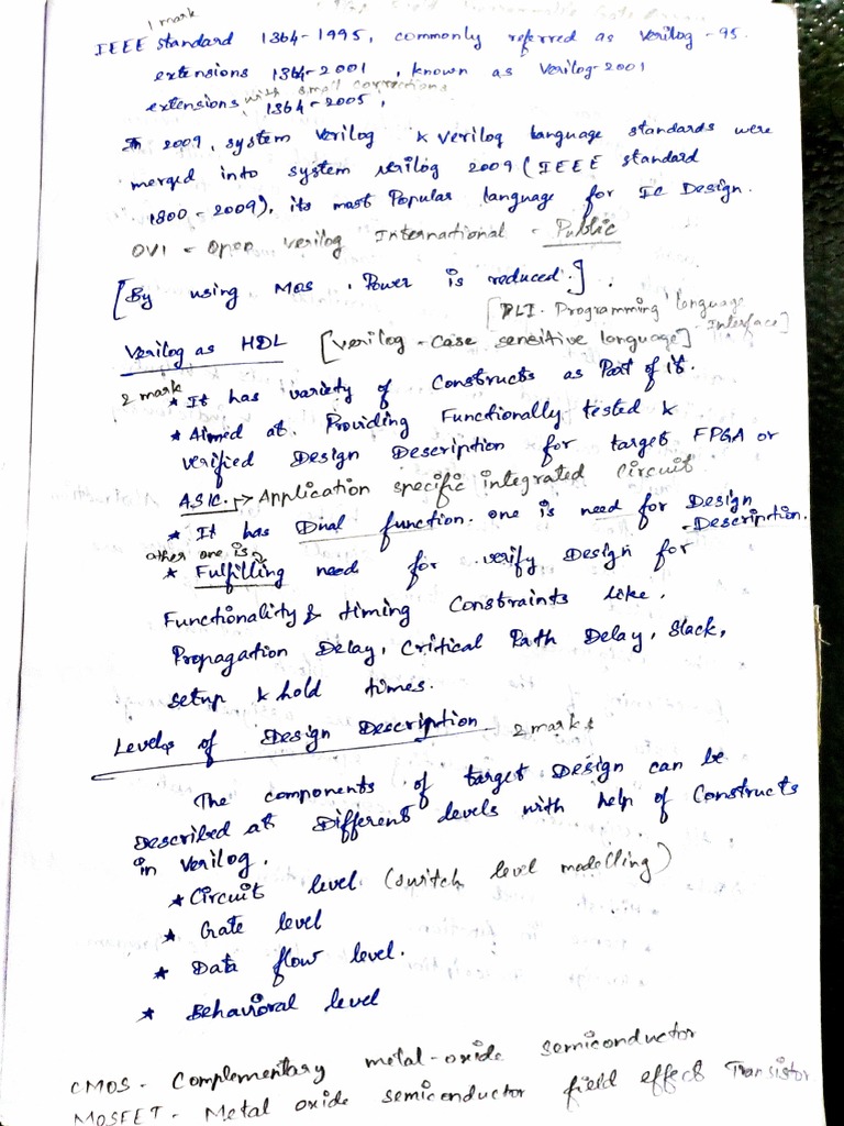 Verilog Hdl Architecture Pdf