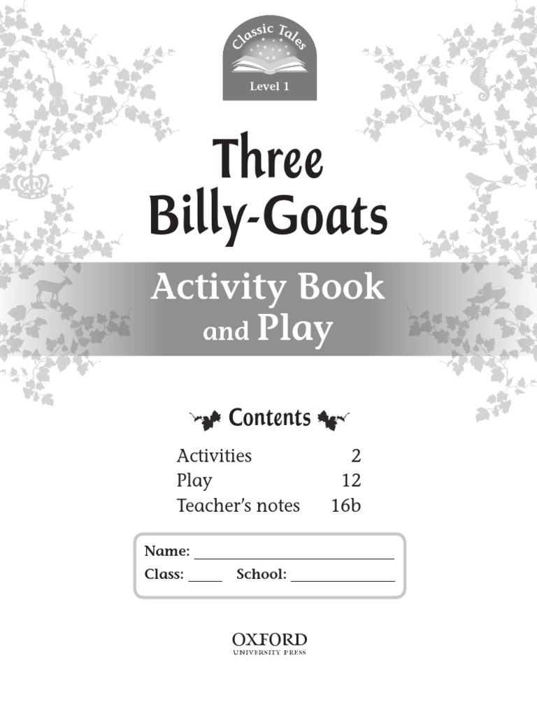 Three Billy-Goats Activity Book | PDF