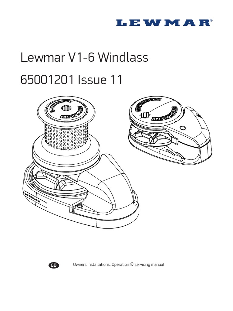 V1-V6 Windlass Product Manual Iss11-English | PDF | Electrical Wiring ...