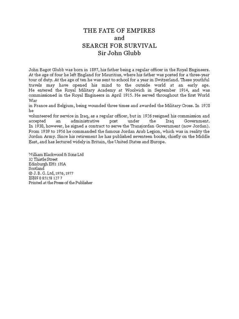 The Fate of Empires | PDF