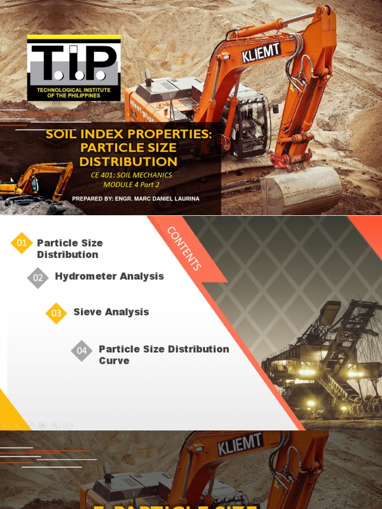 Module 4 Soil Index Properties Part 2 Particle Size Distribution Pdf