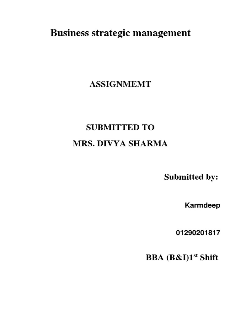 Bpms Assignment | PDF | Strategic Management | Swot Analysis