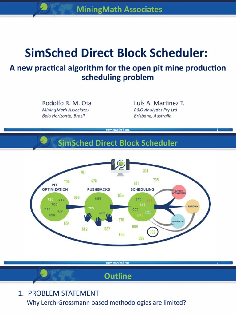 06 - Rodolfo Ota - SimSched DBS - A New Practical Algorithm... | PDF | Mathematical Optimization ...