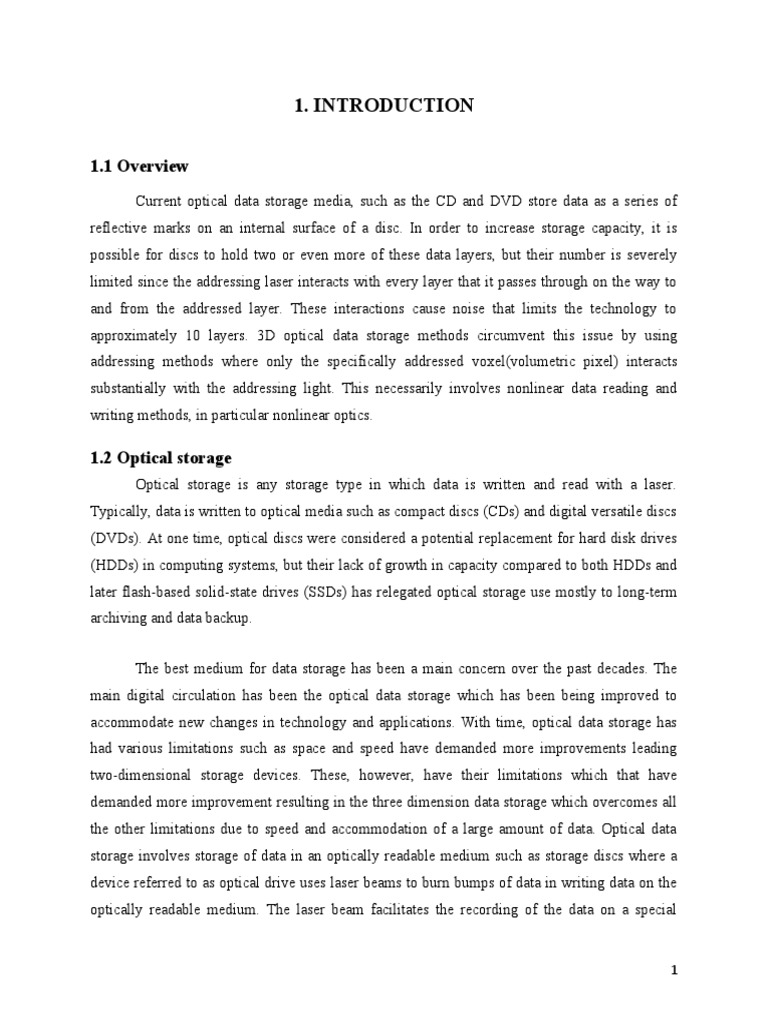 3D Optical TECHNICAL SEMINAR | PDF | Holography | Computer Data Storage