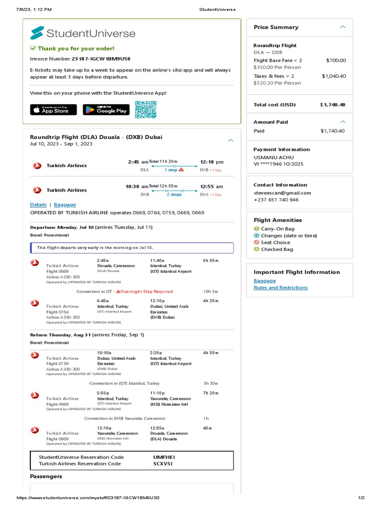 Round Trip Flight | PDF | Transport Companies | Civil Aviation