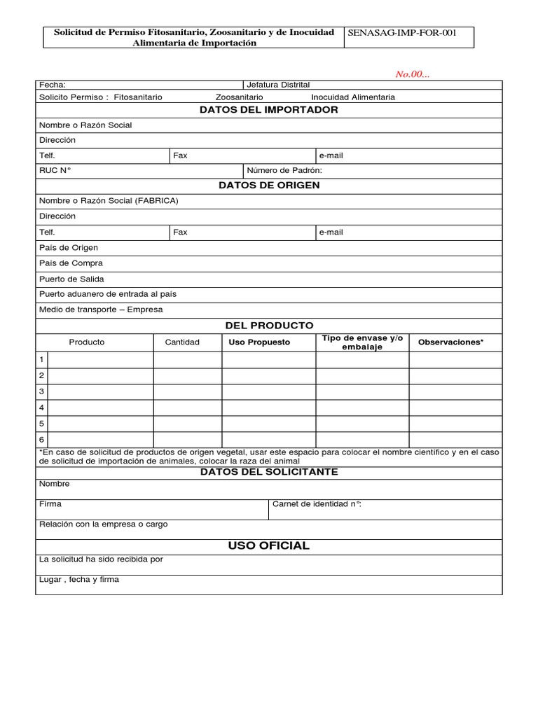Senasag Imp For 001 | PDF