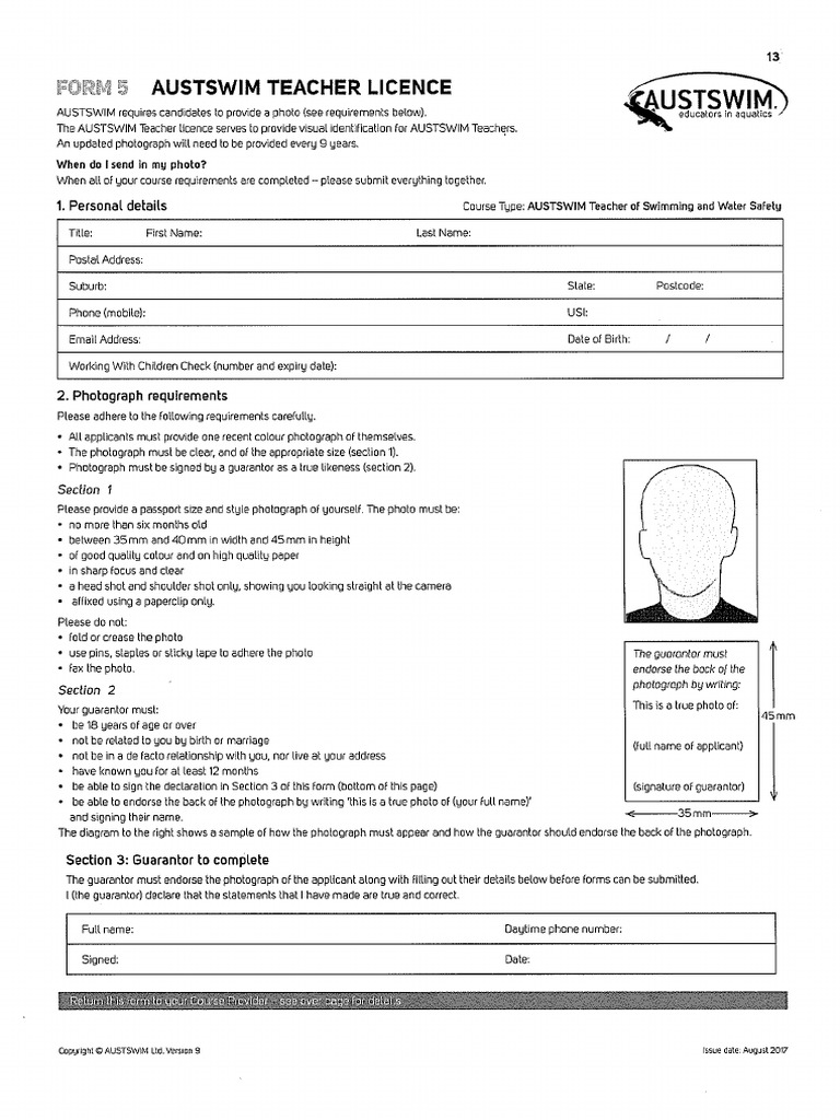 Photo Id Form | PDF