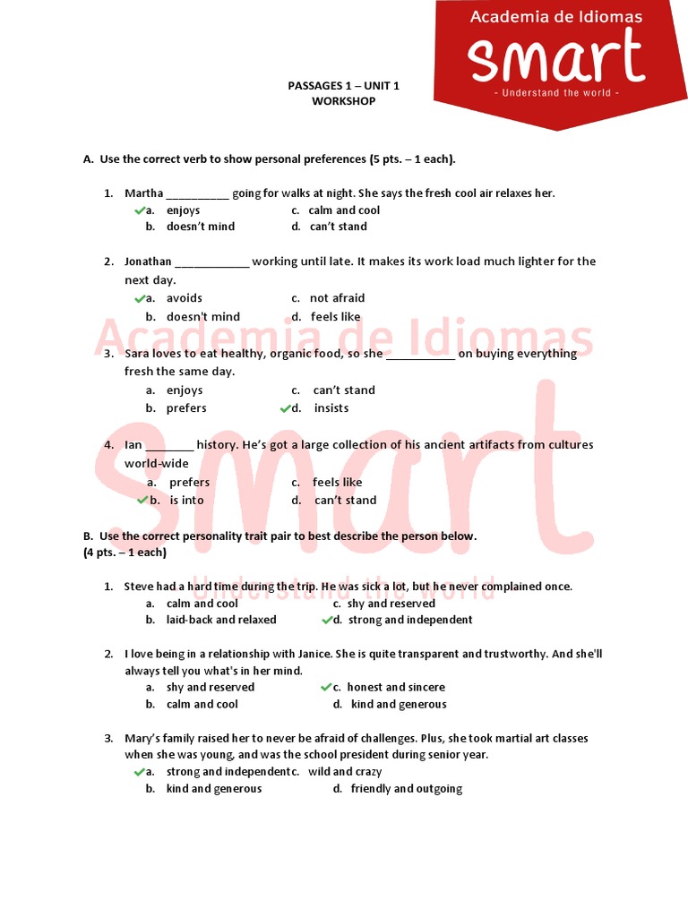 Passages 1 - Unit 1 | PDF