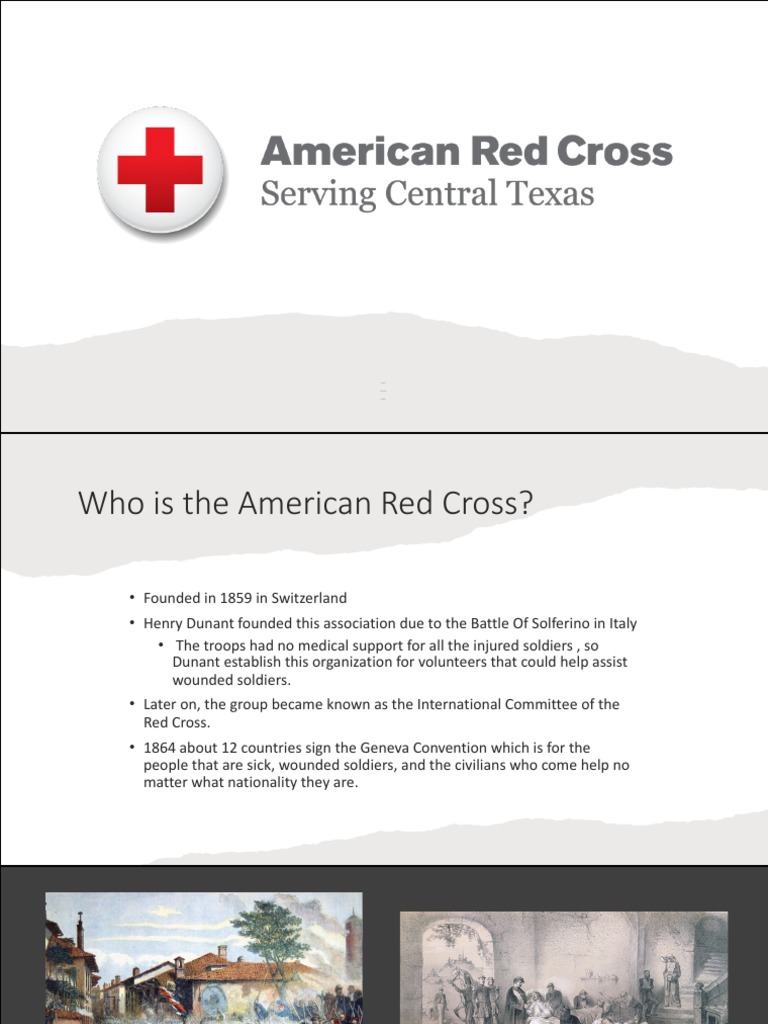 Presentation Red Cross | PDF | American Red Cross | International Red Cross And Red Crescent ...