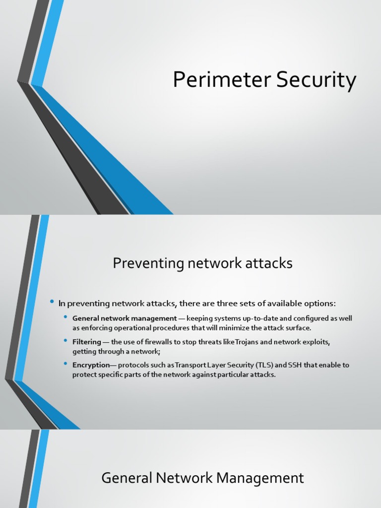Perimeter Security | PDF | Firewall (Computing) | Computer Network