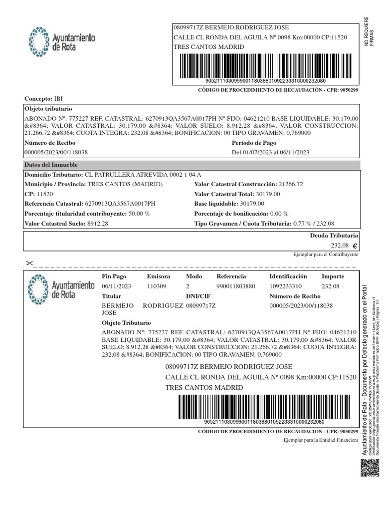 Código de Procedimiento de Recaudación - CPR: 9050299 | PDF | Deuda ...