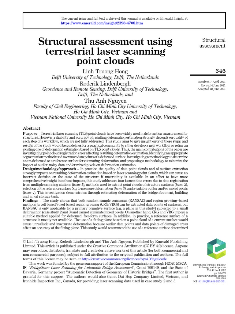 Evaluacion Estructural Usando Nube de Puntos de TLS | PDF | Lidar | Image Segmentation