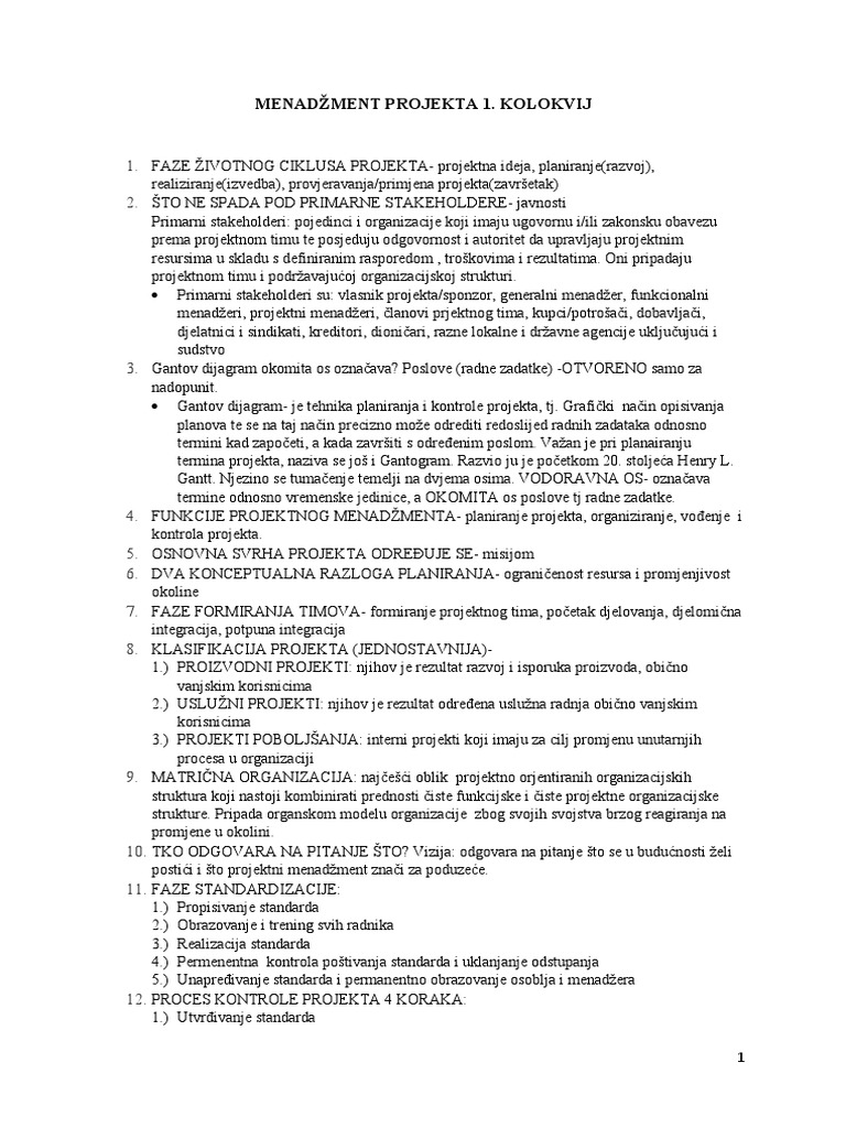 Skripta Projekti | PDF