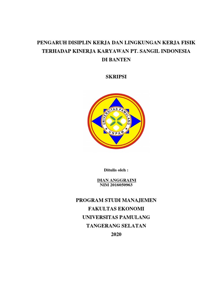 Skripsi Dian Fix 2020 | PDF | Karier & Perkembangan