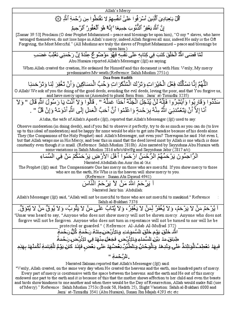 Allah's Mercy v2 | PDF | Islamic Jurisprudence | Islamic Belief And ...