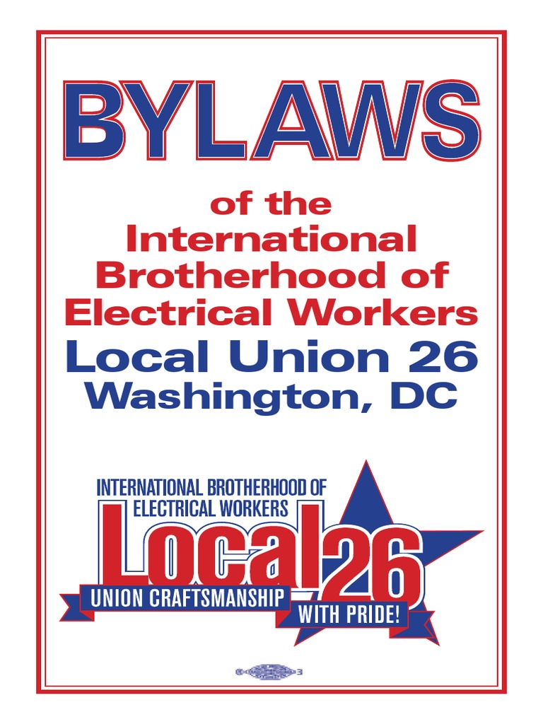 Local Union 26 Bylaws Overview | PDF | Voting | Board Of Directors