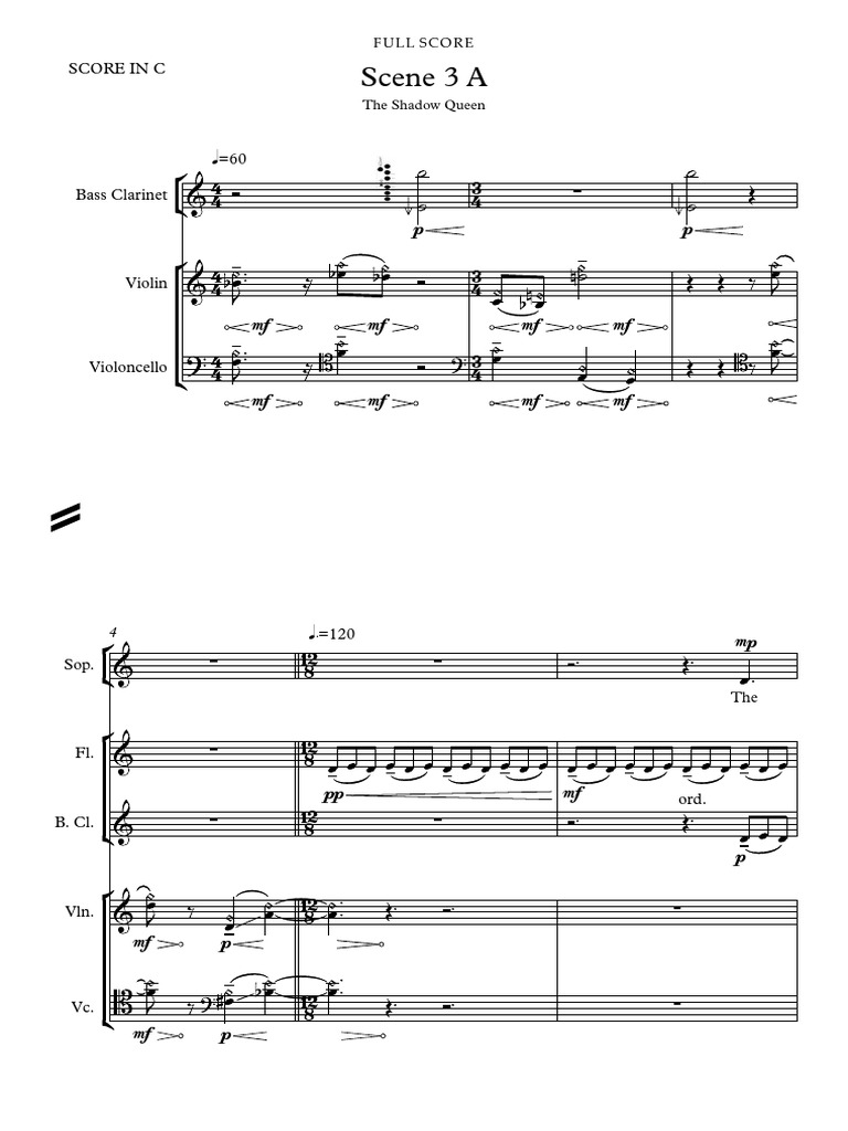 Scene 3 A Full Score - Full Score | PDF