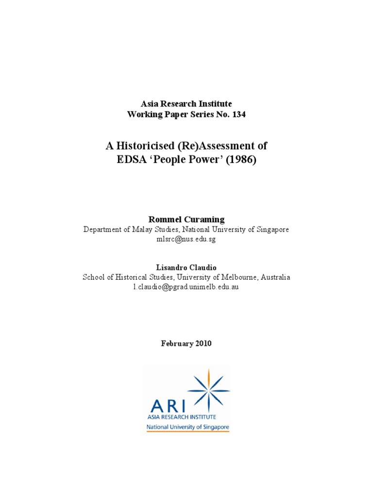 01 CURAMING - CLAUDIO - A Historicised (Re) Assessment of EDSA People ...