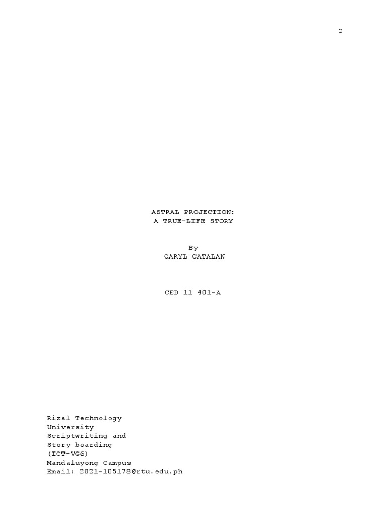 Astral Projection Script | PDF | Prayer