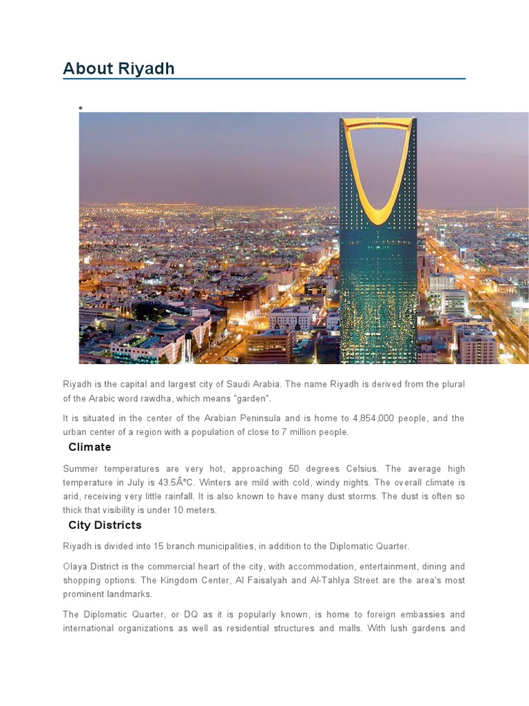 About Riyadh | Download Free PDF | Riyadh