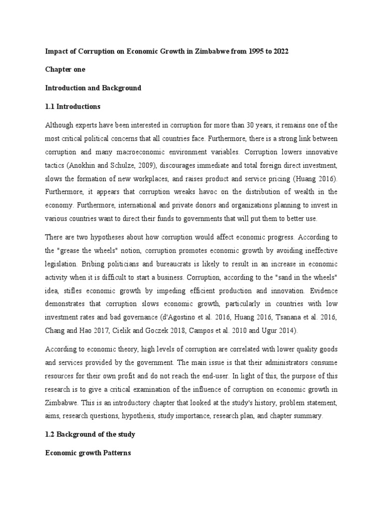 Chapter 1 Corruption | PDF | Political Corruption | Economic Growth