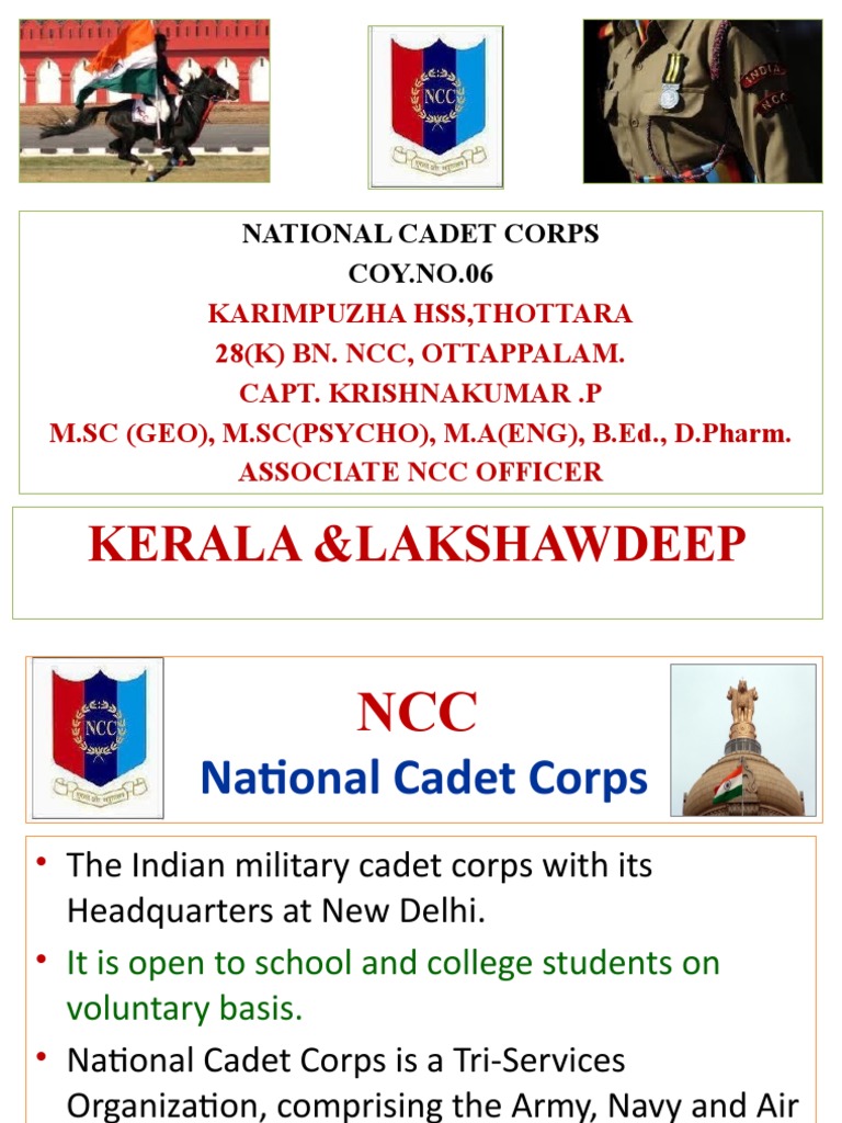 NCC Introduction PPT 2023 | PDF | Sergeant | Corporal