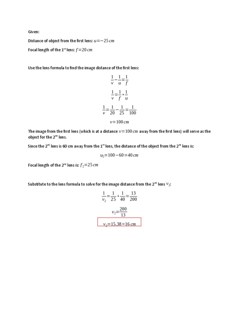 2 Lens | PDF