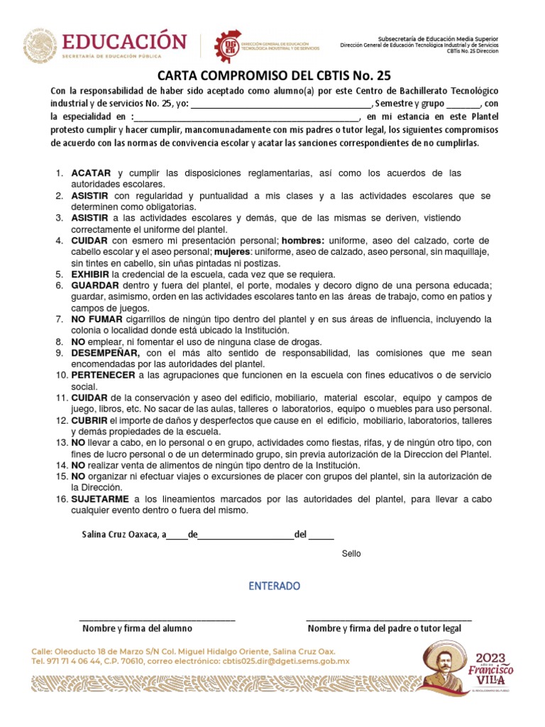 Reglamento Cbtis 25 | PDF | Crecimiento personal y profesional