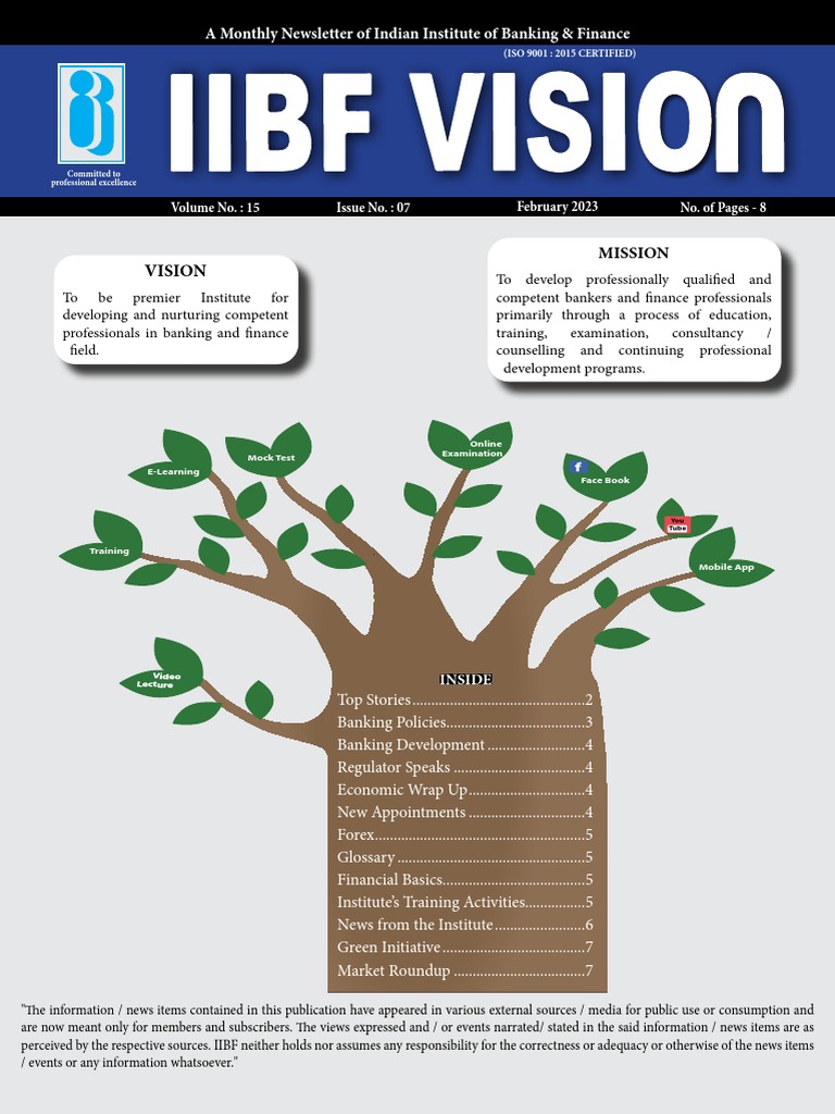 IIBF Vision: Banking Insights February 2023 | PDF | Business | Finance ...