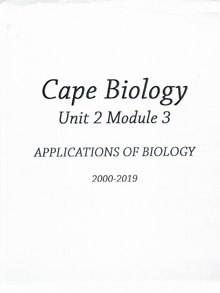 Unit 2 Module 3 Paper II 2000-2019 | PDF